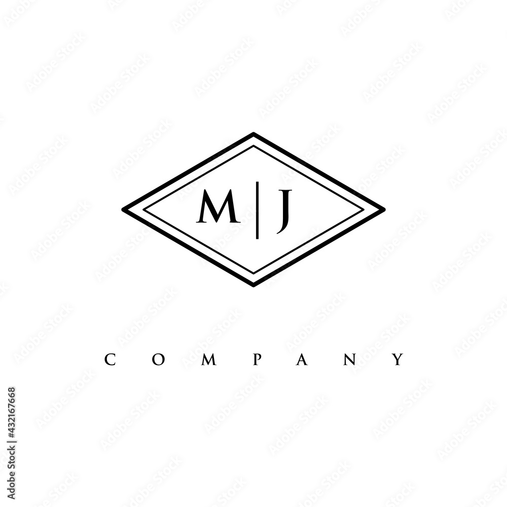 initial MJ logo design vector Stock Vector | Adobe Stock