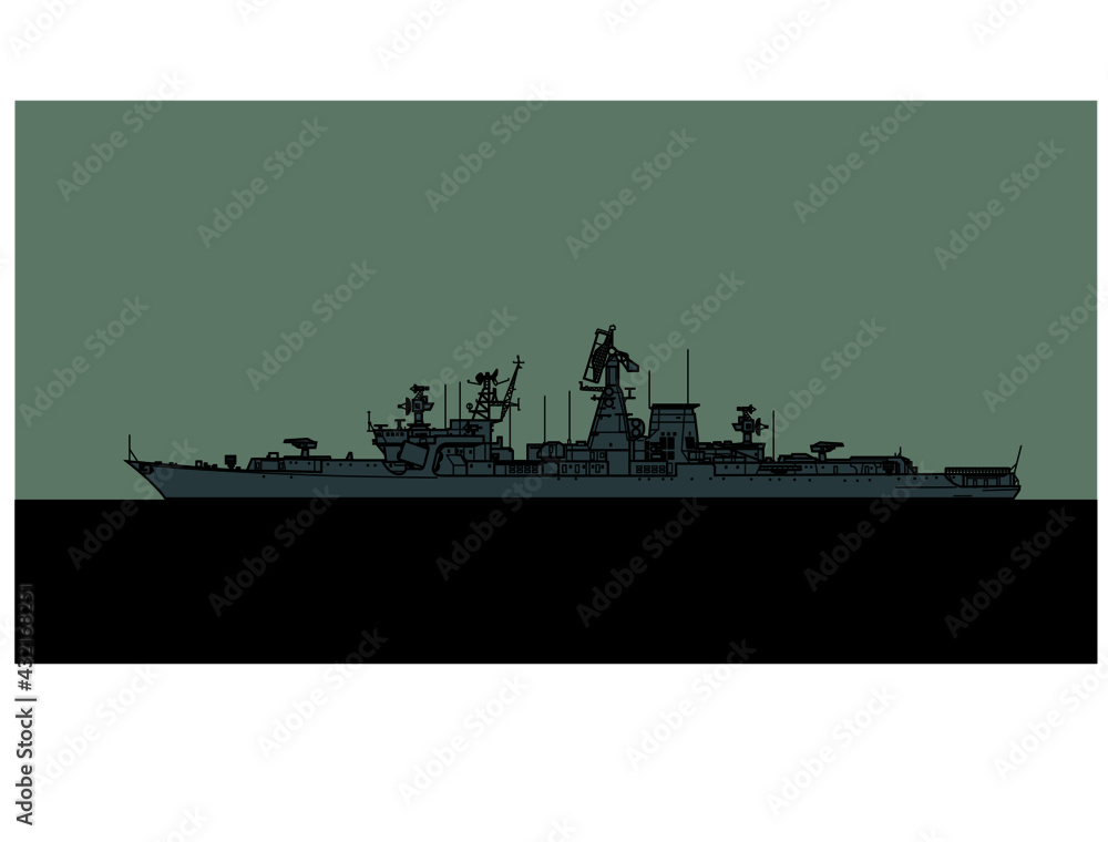 Project 1134B Berkut B. Soviet navy Kara class anti-submarine cruiser ...