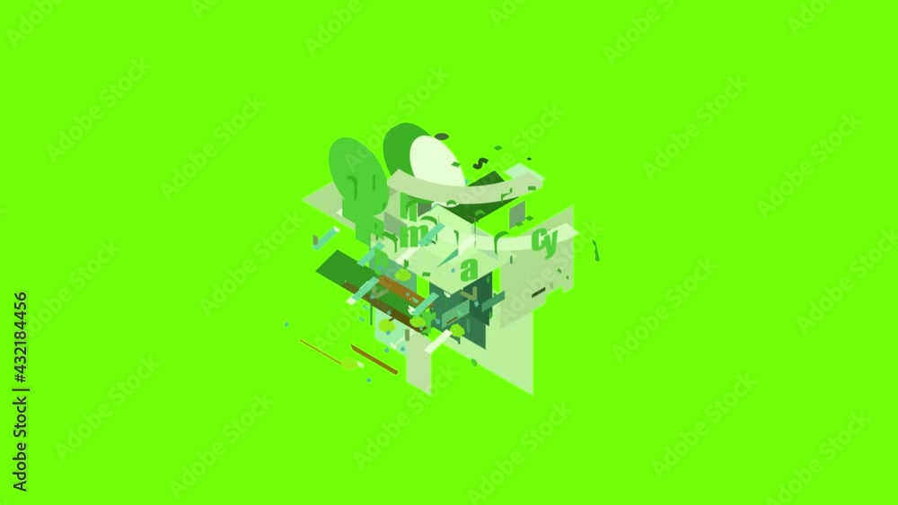 Pharmacy icon animation cartoon object on green screen background Stock ...