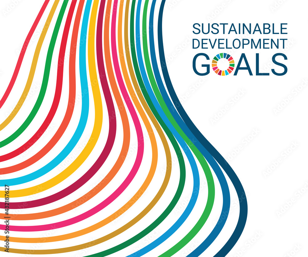 Cover. Sustainable Development Goals Colors. Vector Illustration Stock ...