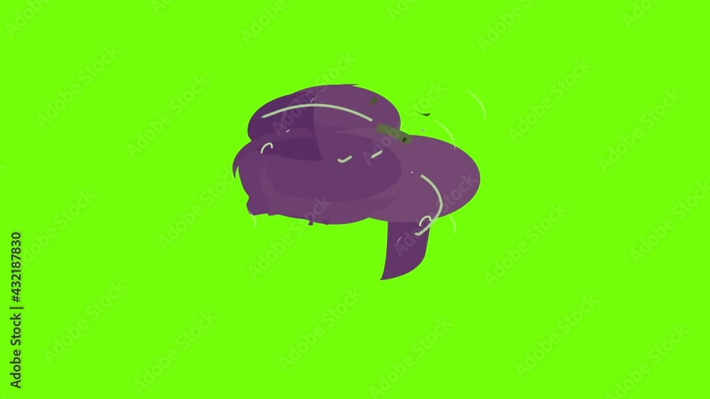 Bucket icon animation cartoon object on green screen background Stock ...