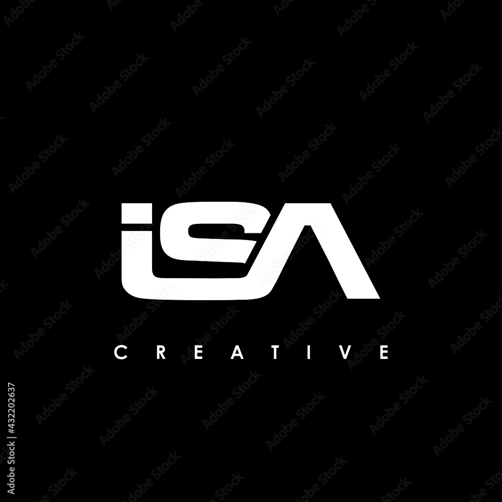 ISA Letter Initial Logo Design Template Vector Illustration Stock ...