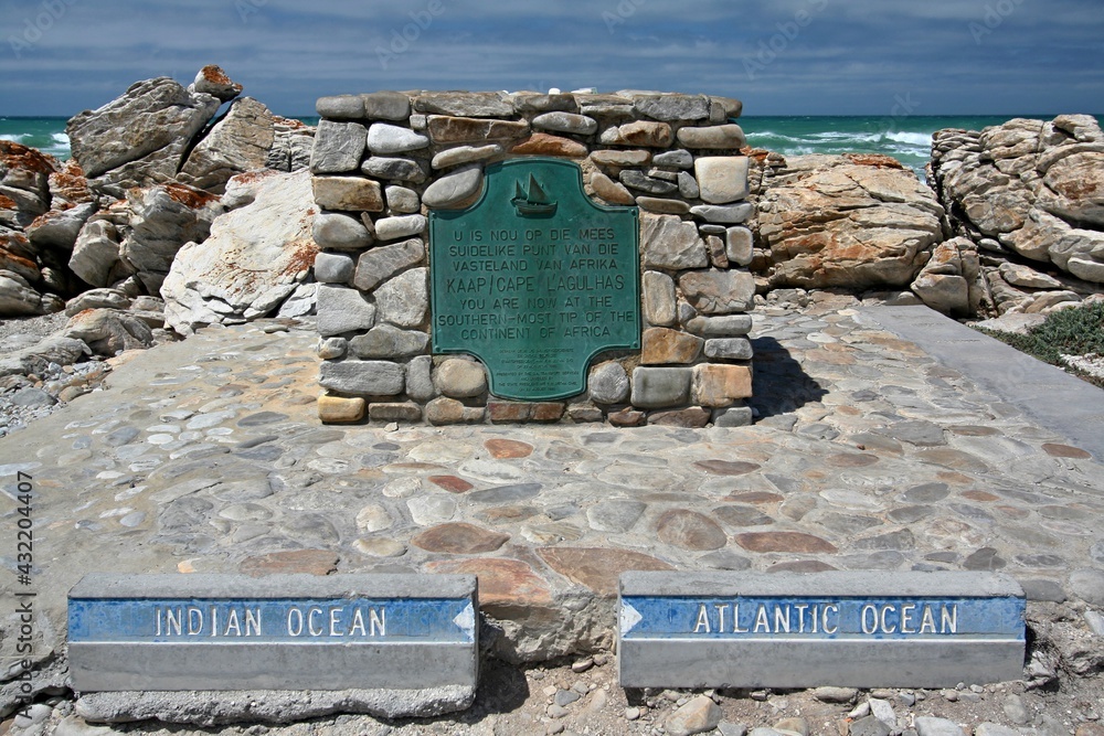 Cape Agulhas. The southernmost place of the African continent ...