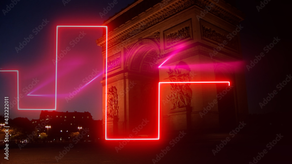 Cool Glowing Line Transitions Stock Template | Adobe Stock