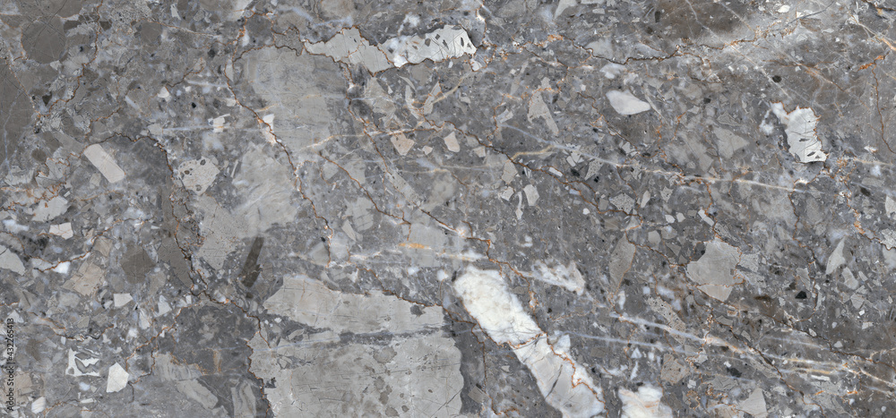 Polished gray marble texture with natural breccia marble texture for ...