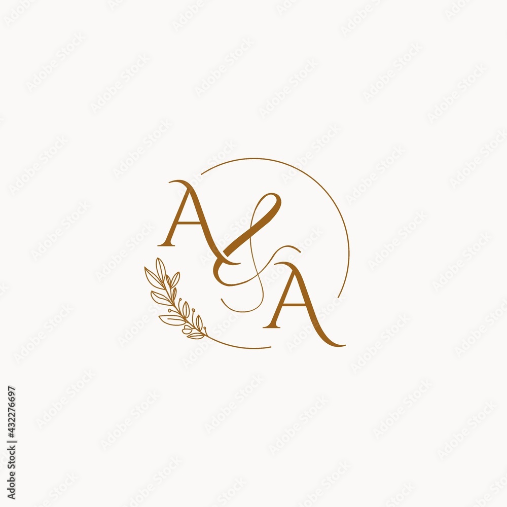 Aa Wedding Logo Design