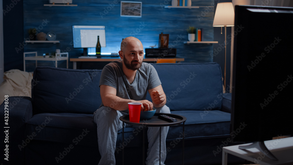 Person Watching Tv Alone