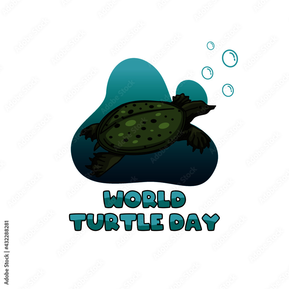 vector graphic of world turtle day good for world turtle day ...