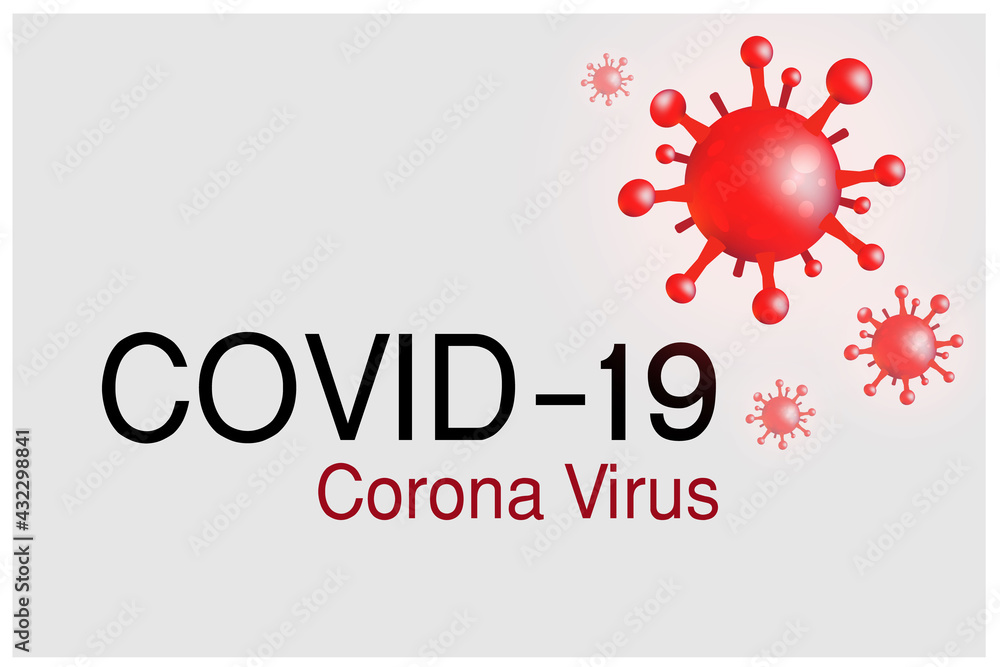Covid-19 Coronavirus concept inscription typography design logo. World ...