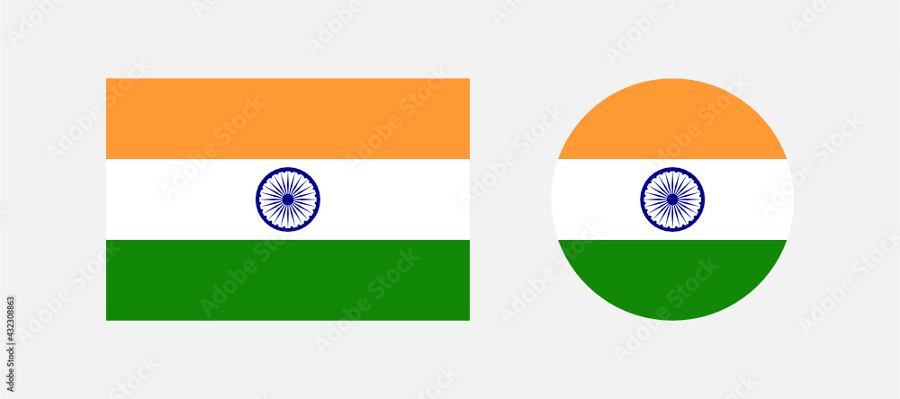 Indian flag SVG icon Set. India flag. Stock Vector | Adobe Stock