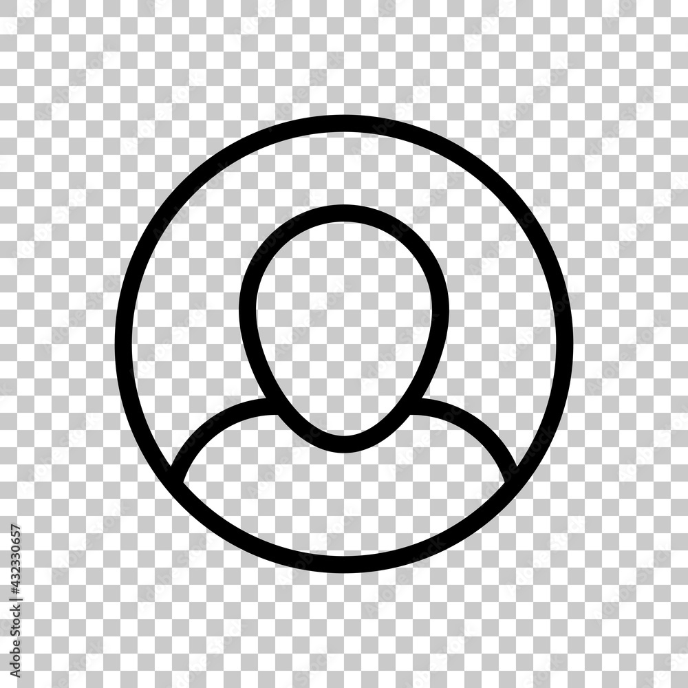 Simple user avatar, admin or member, business icon. Black editable ...