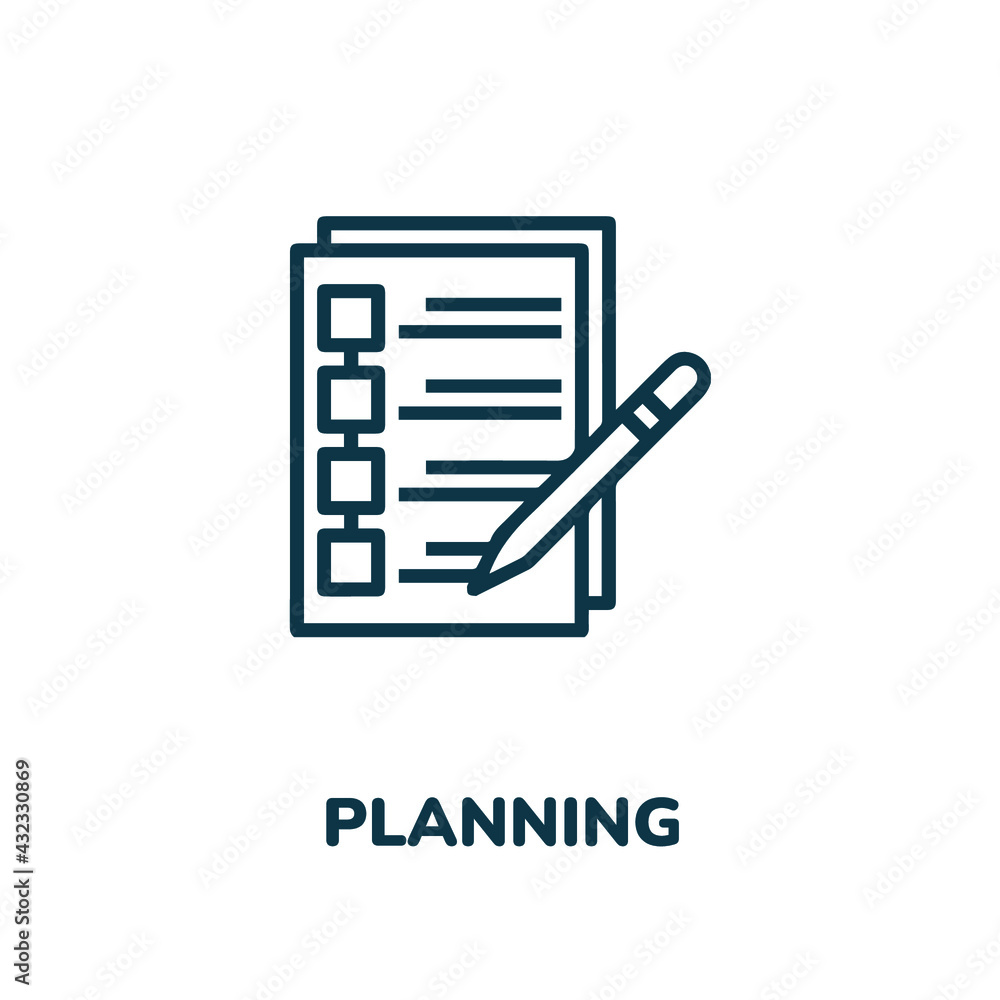 Planning Icon Vector