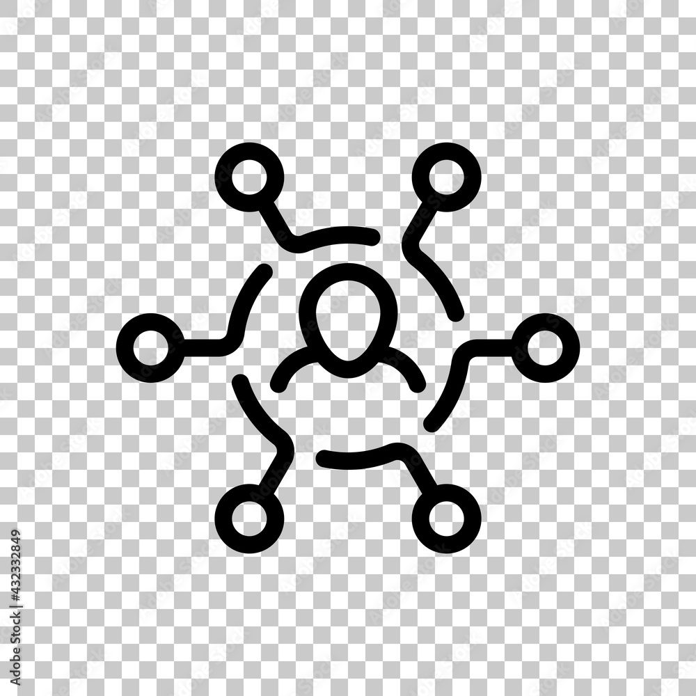 Skills or ability, simple business icon. Black editable linear symbol ...