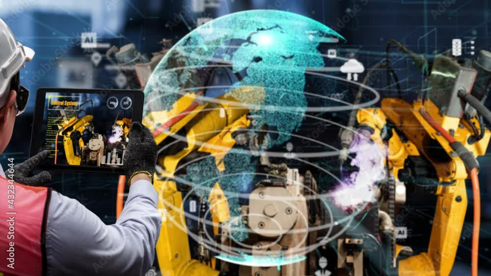 Smart industry robot arms modernization for innovative factory ...