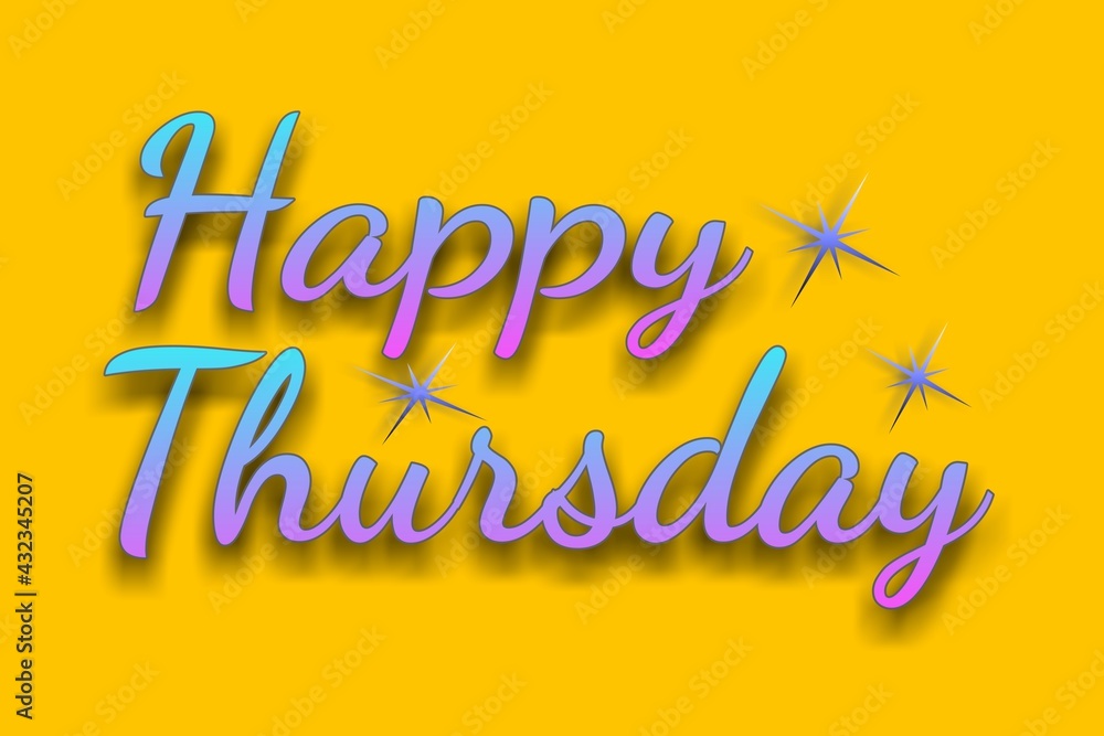 Thursday is the day of the week between Wednesday and Friday Stock ...