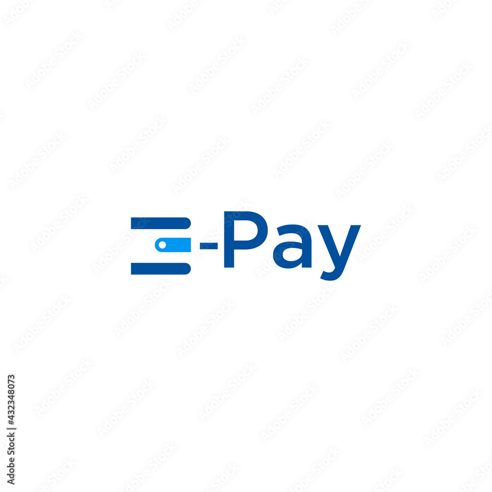 logo design electronic pay vector Stock Vector | Adobe Stock