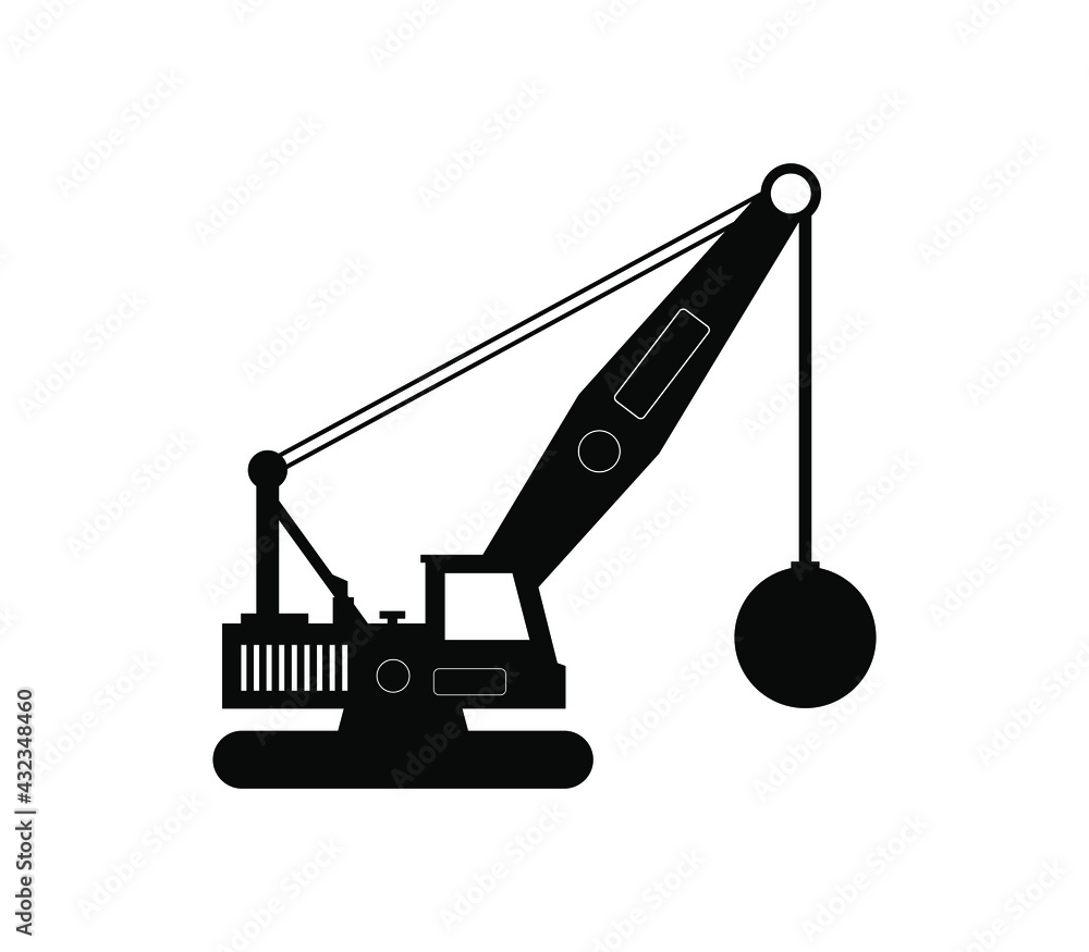 Wrecking ball icon Stock Vector | Adobe Stock