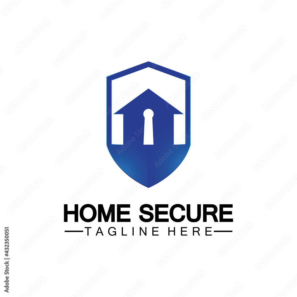 Home secure logo, smart house logo design,Home protection logo design ...