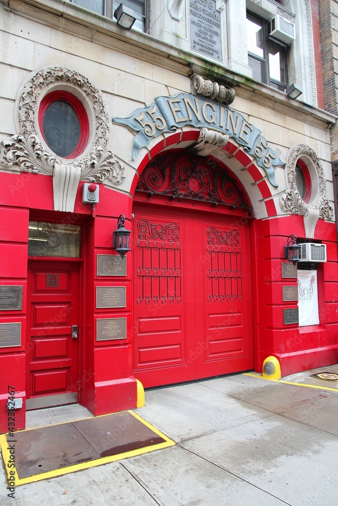 NEW YORK, USA - JULY 1, 2013: Exterior view of New York City Fire ...