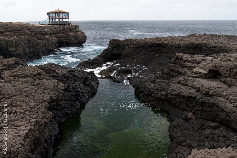 Cape Verde, Sal Island. Near the administrative town of Sal is an ...