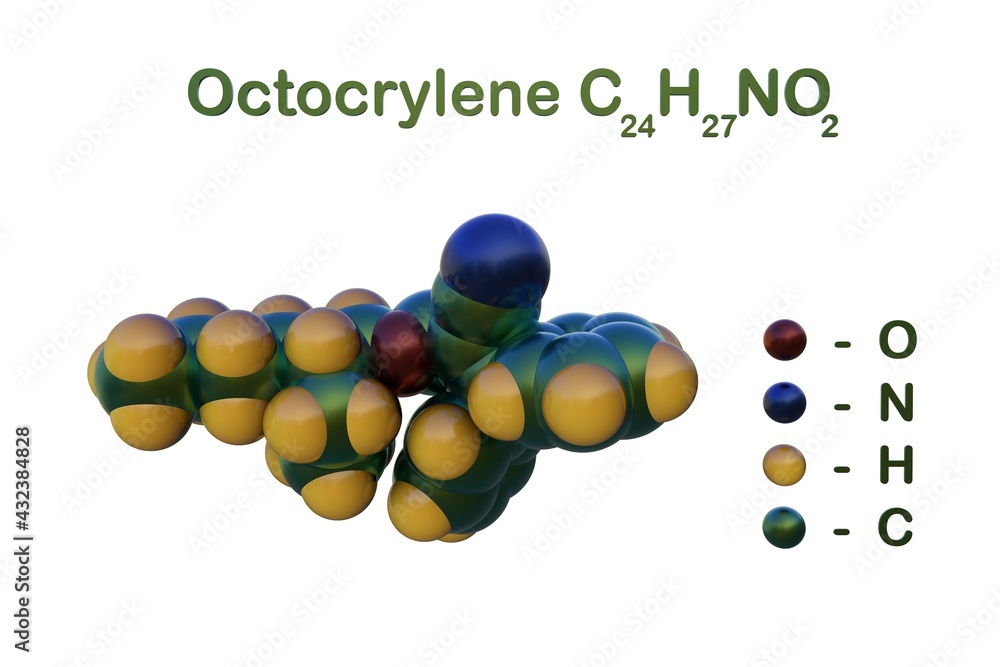 Structural chemical formula and space-filling molecular model of ...