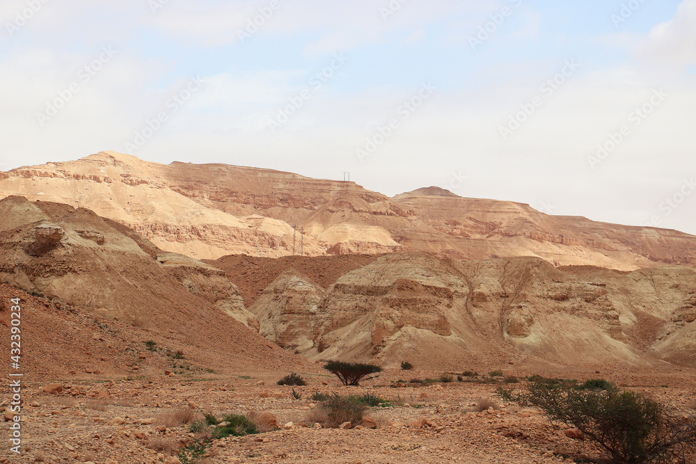 israel desert sand wasteland badlands barrens landscape Stock Photo ...