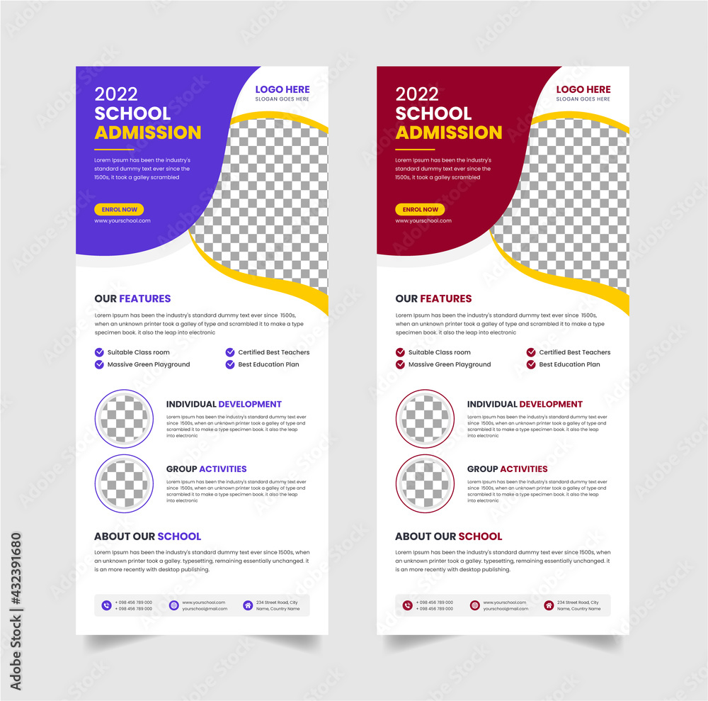 Creative Education dl flyer Design Template, Corporate banner, Brochure ...