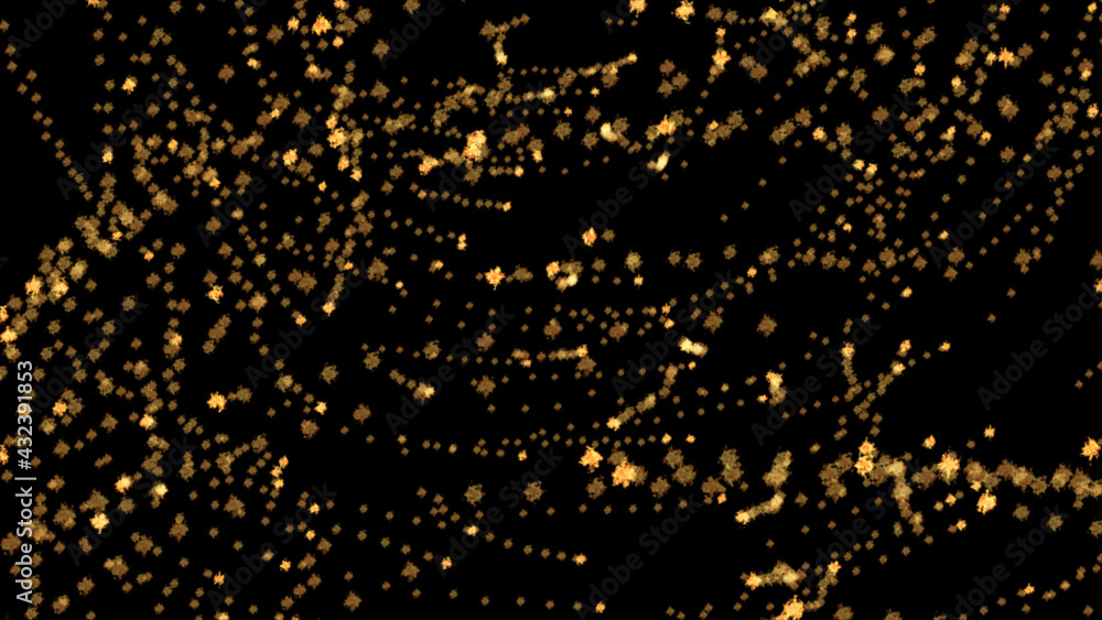 Abstract particles of fire in a whirlwind sweat in the wind in outer ...