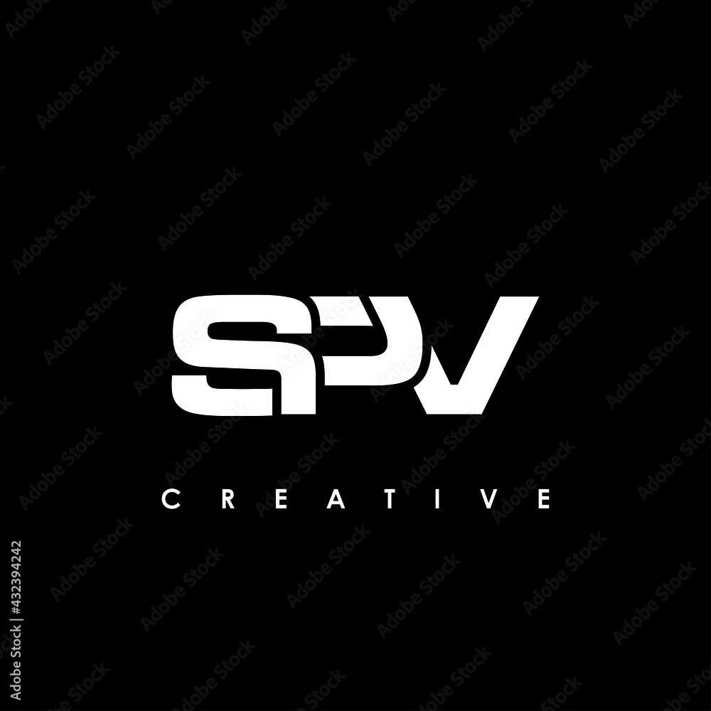 SPV Letter Initial Logo Design Template Vector Illustration Stock ...