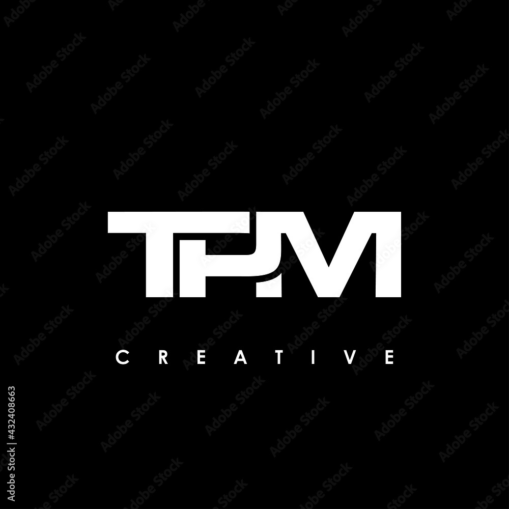 TPM Letter Initial Logo Design Template Vector Illustration Stock ...
