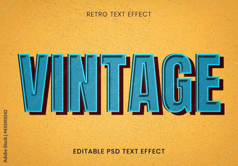 Vintage Word Retro Style Typography Stock Template Adobe Stock Vintage Word Retro Style Typography Stock Template Adobe Stock