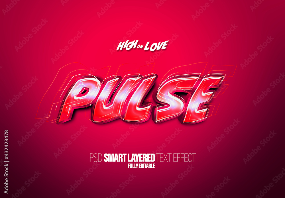 Comic Vibrating Text Effect Stock Template | Adobe Stock