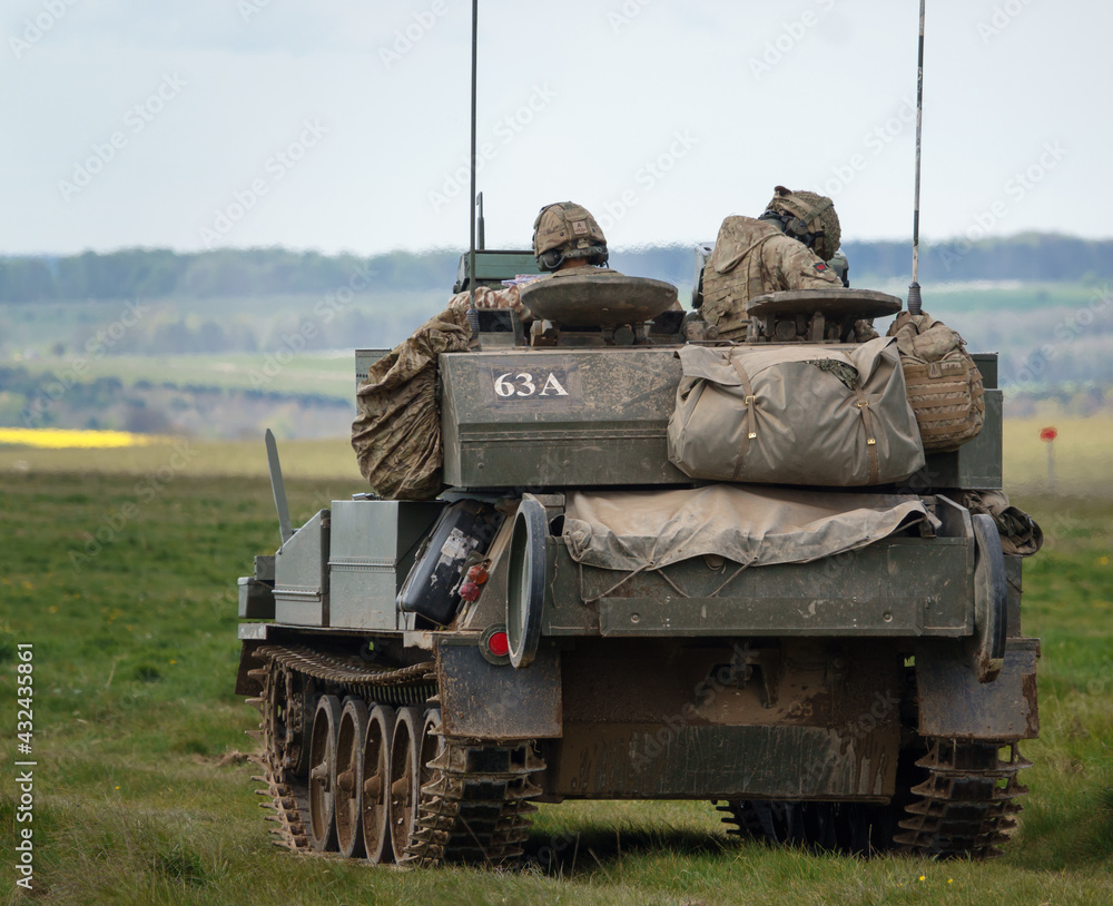 british army FV107 Scimitar armoured tracked military reconnaissance ...