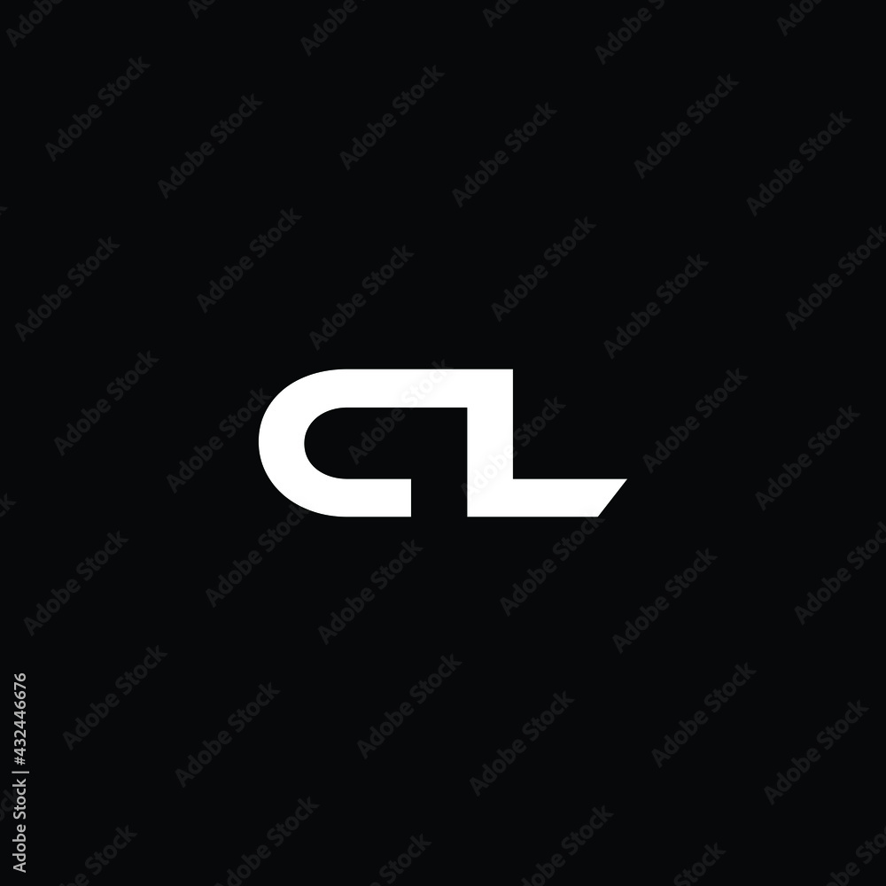 cl , letter logo design Stock Vector | Adobe Stock