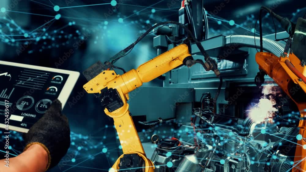 Smart industry robot arms modernization for innovative factory ...