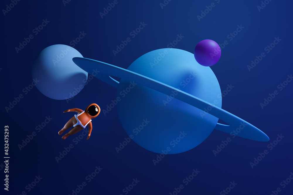 Cute Litter Cartoon Planet