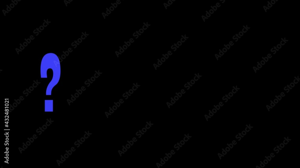 QUESTION MARKS Numbers of question marks passing fast on screen.HD 1080 ...