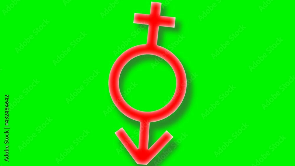 Gender symbols are moving Sexual symbols are moving.2D animation.With ...