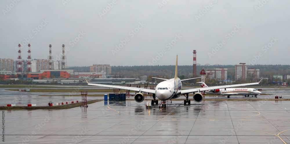 Moscow, Vnukovo/Russia - October 12 2019: Vnukovo International Airport ...