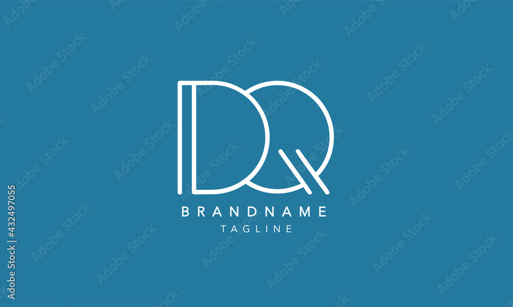 Alphabet Letter Icon Logo DQ Stock Vector | Adobe Stock