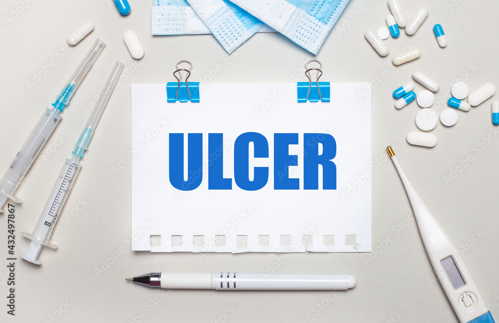 ulcer on the sacrum with necrotic muscle and skin on the body of the ...