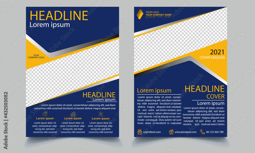 Abstract brochure design for business, education, presentation ...