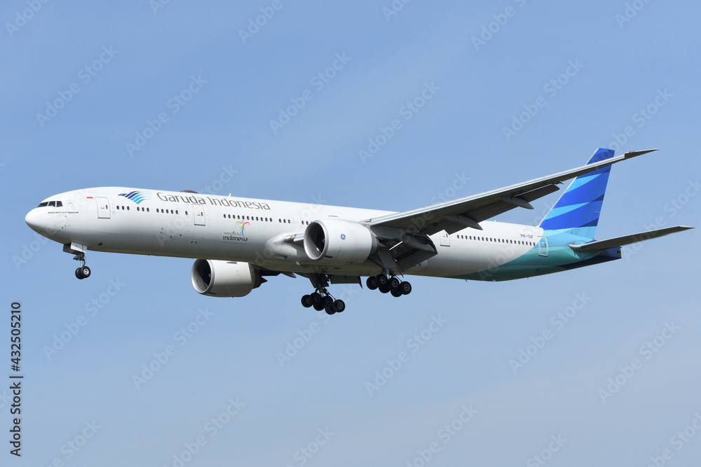 Chiba, Japan - May 03, 2019:Garuda Indonesia Boeing B777-300ER (PK-GIF ...