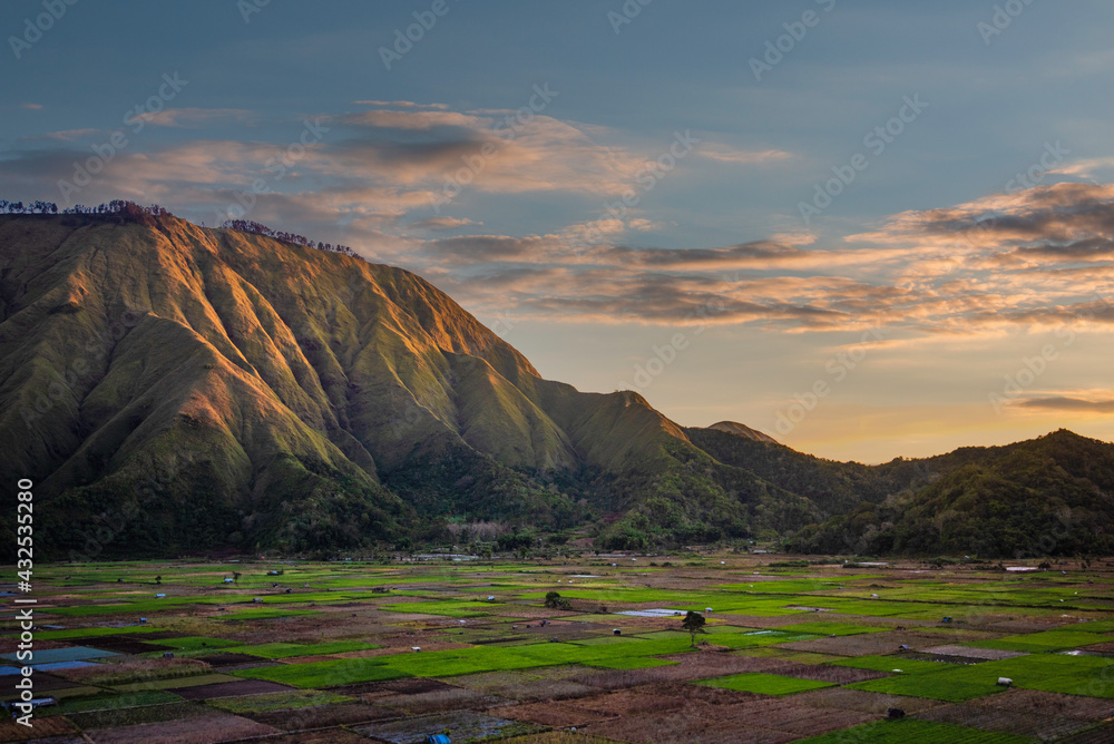 Sembalun Village from Above, Lombok, West Nusa Tenggara, Indonesia ...