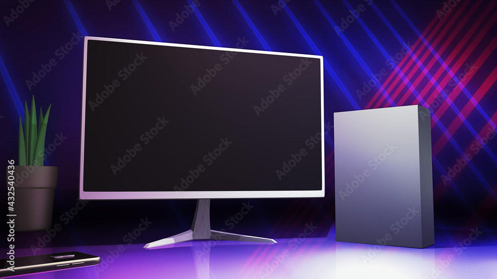 Software box mock up. A 3D render template to promote your pc software ...