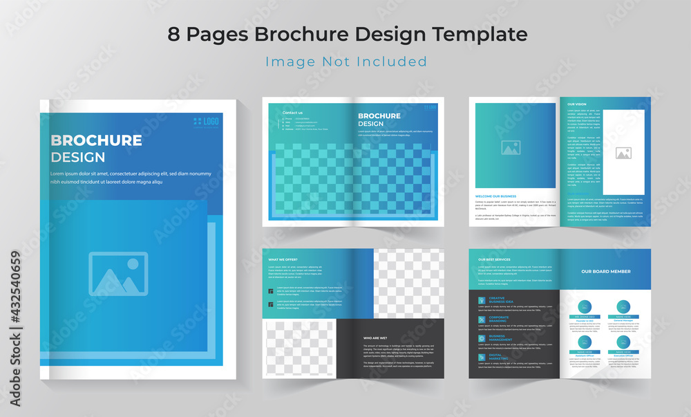 professional modern brochure template Stock Vector | Adobe Stock