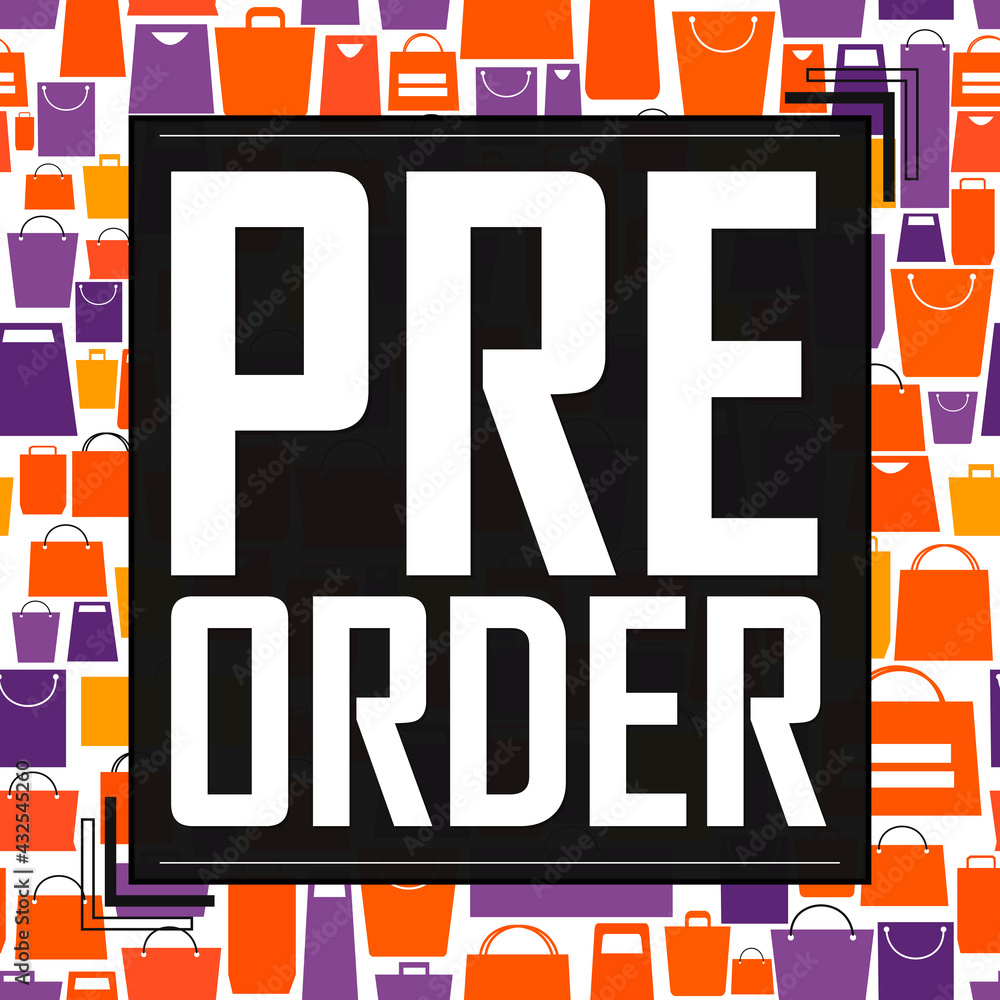 Pre-Order Sale, poster design template, limited time only, vector ...