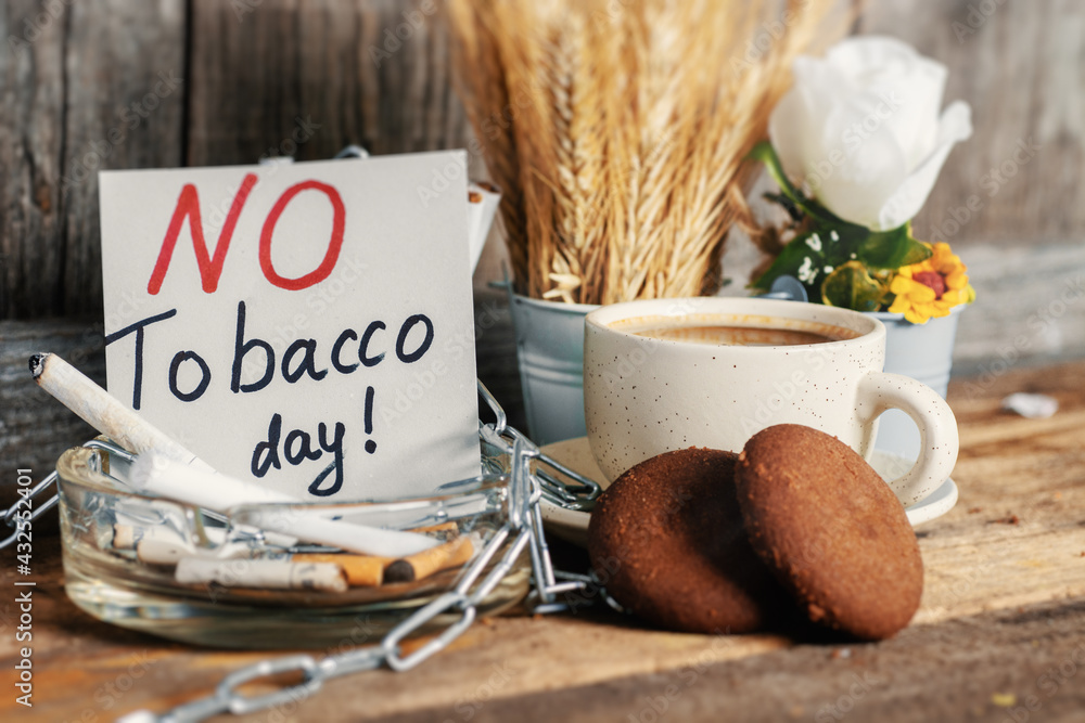 cigarettes in a chain, quit smoking - World No Tobacco Day infocard ...
