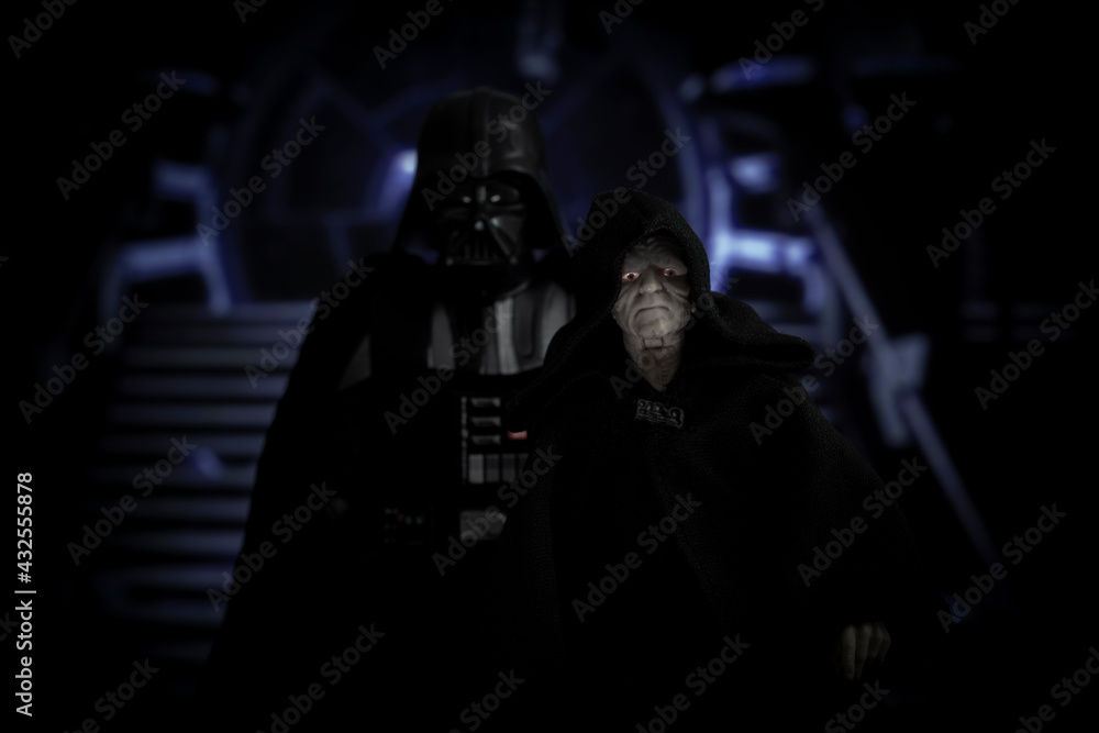 NEW YORK USA, MAY 17 2021: Star Wars Emperor Palpatine and Sith Lord ...