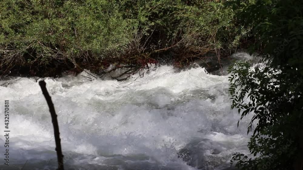 A stream that flows with strong intensity after a particularly rainy ...